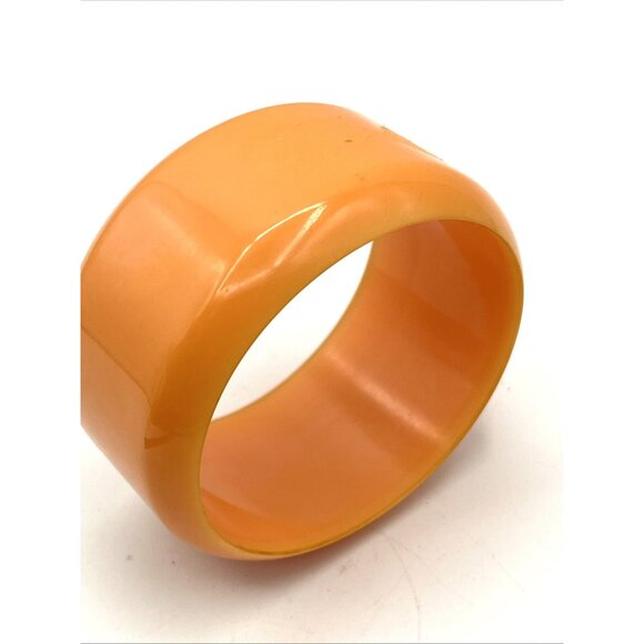 Bakelite | Jewelry | Vintage Bakelite Chunky Orange Tangerine Wide ...